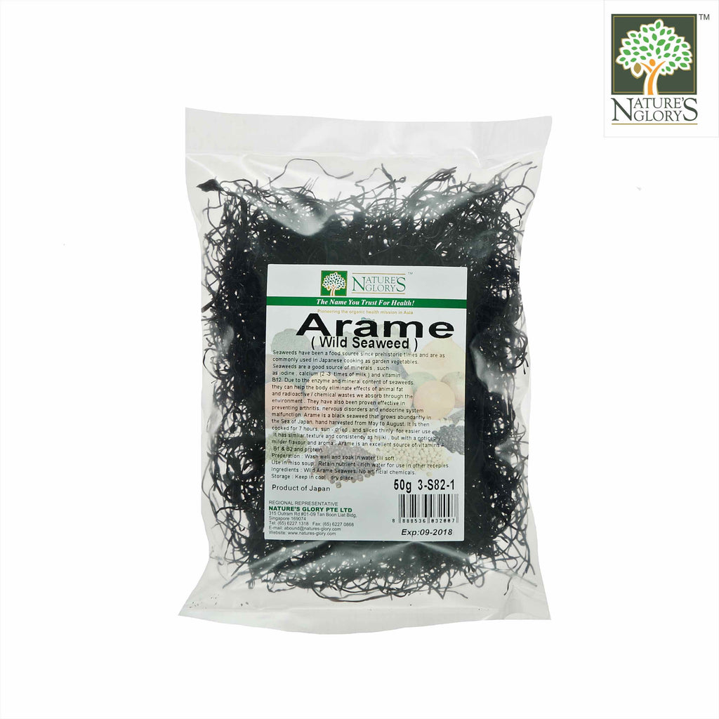 Wild Arame Seaweed 50g/500g - Nature's Glory Singapore