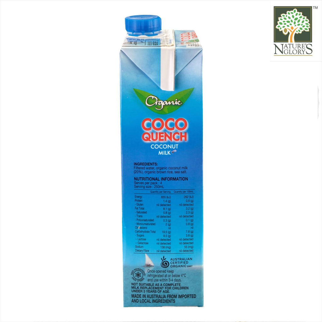 PureHarvest Coco Quench Coconut Milk Organic - Nature's Glory Singapore