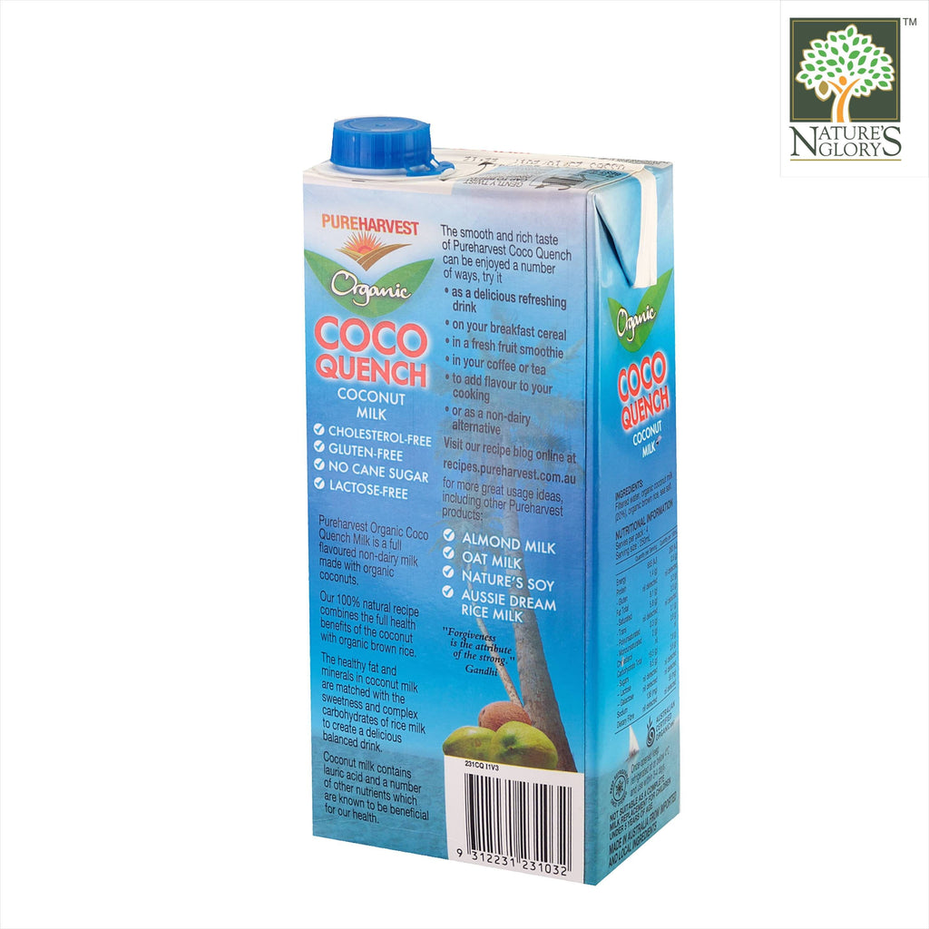 PureHarvest Coco Quench Coconut Milk Organic - Nature's Glory Singapore