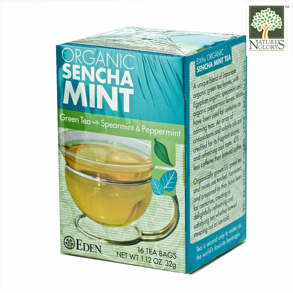 Sencha Mint Green Tea, Refreshing Eden Organic - Nature's Glory Singapore