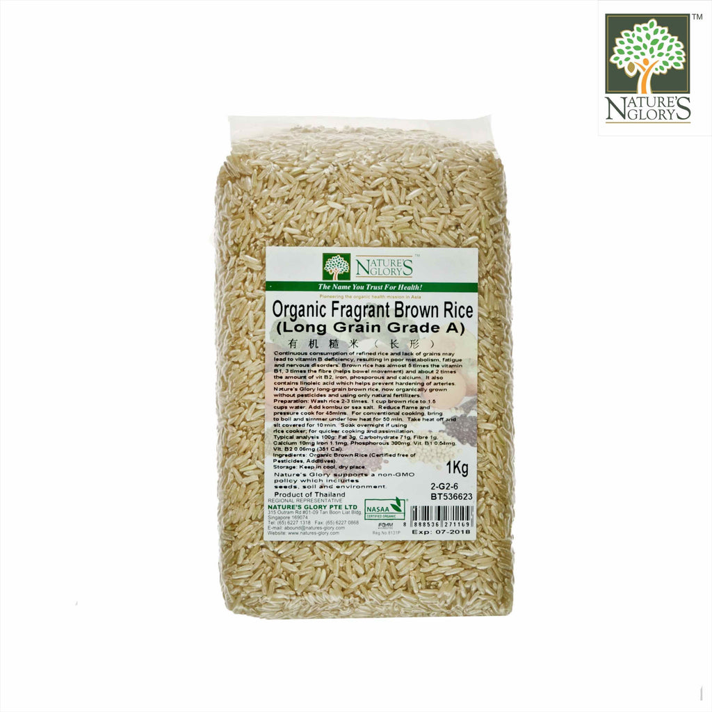 Organic Brown Rice | Long Grain Fragrant Rice | Nature’s Glory – Nature ...