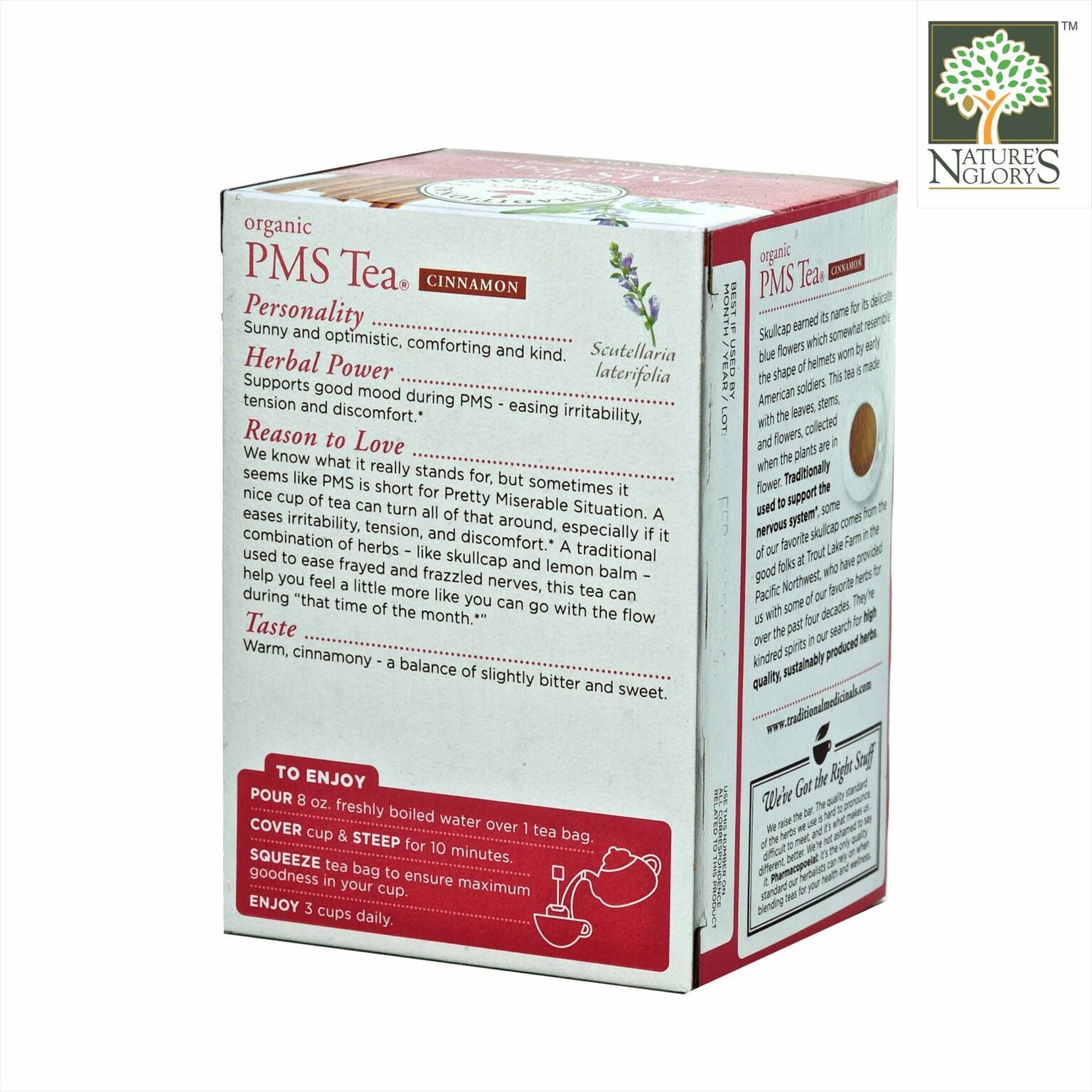 Traditional Medicinals PMS Tea 16bags Organic - Nature's Glory Singapore