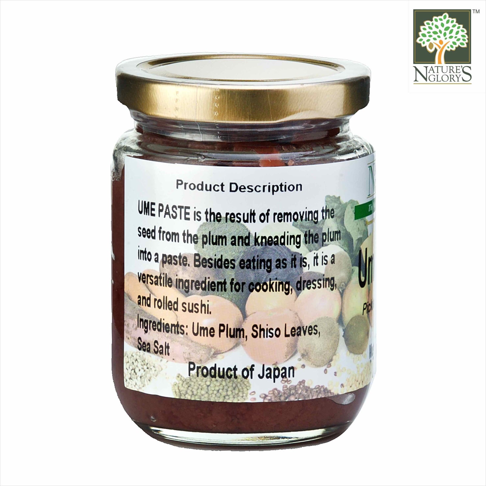Ume Paste - Pickled Ume Plum Paste 250g - Nature's Glory Singapore