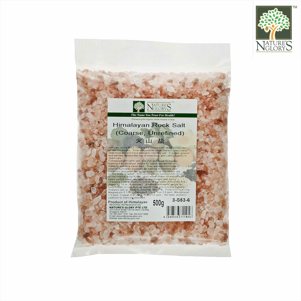 Unrefined Himalayan Rock Salt Granule 500g - Nature's Glory Singapore